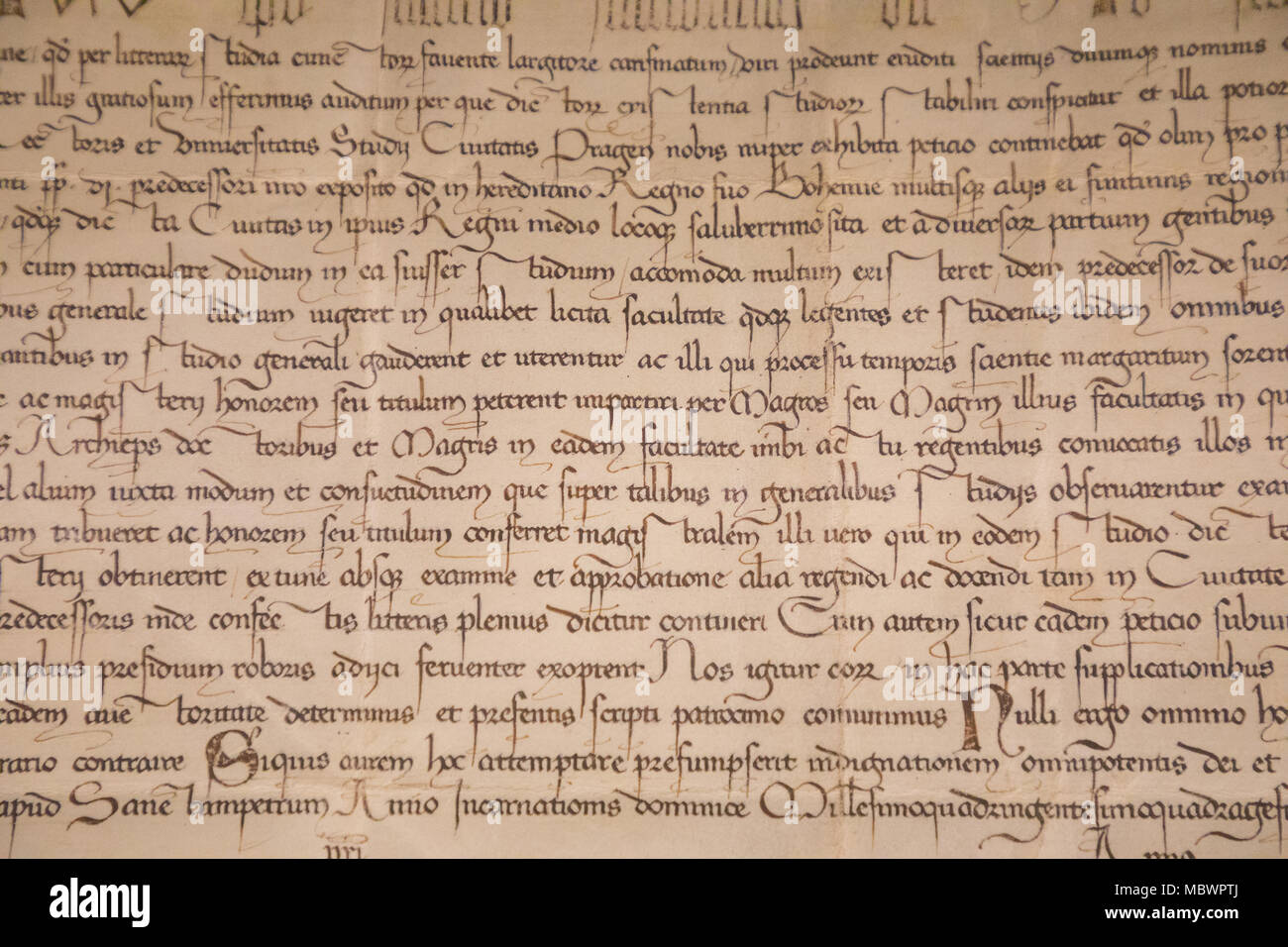 Old text in medieval book as background Stock Photo - Alamy