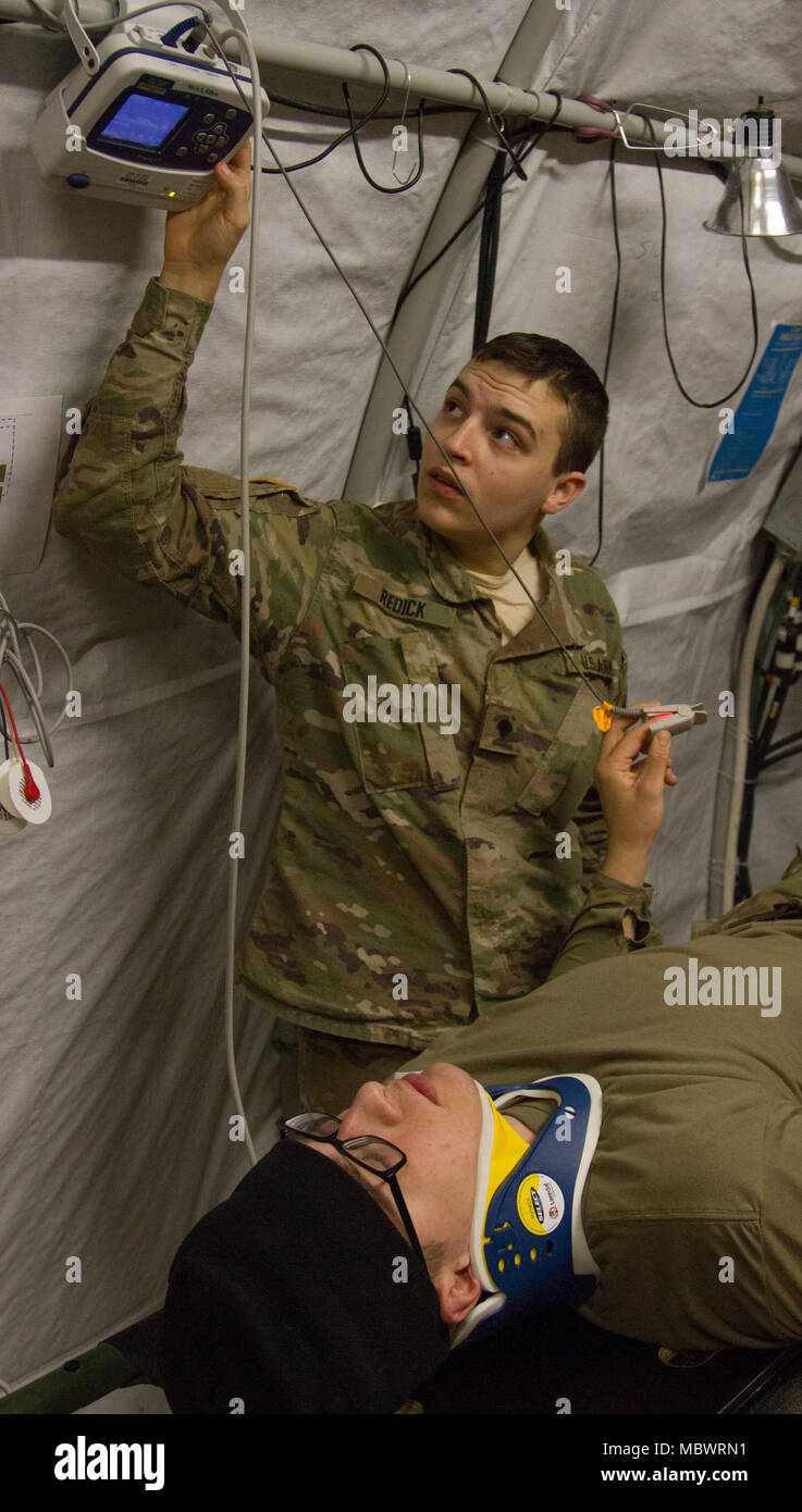 Yavoriv, Ukraine –Spc. Thomas Redick, a combat medic assigned to the ...