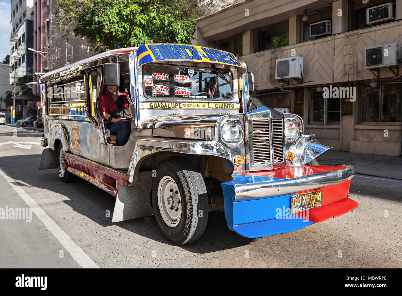 MANILA, PHILIPPINES - FEBRUARY 24: Jeepney on the street on February ...
