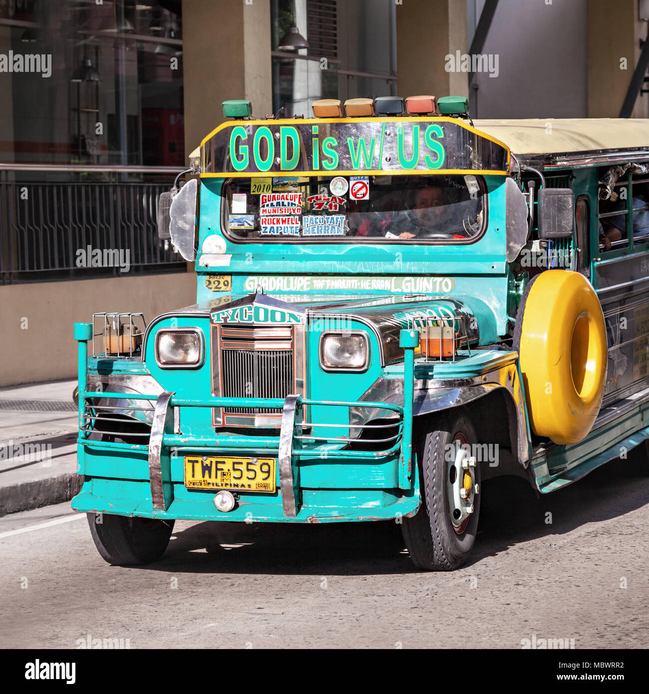 MANILA, PHILIPPINES - FEBRUARY 24: Jeepney on the street on February ...