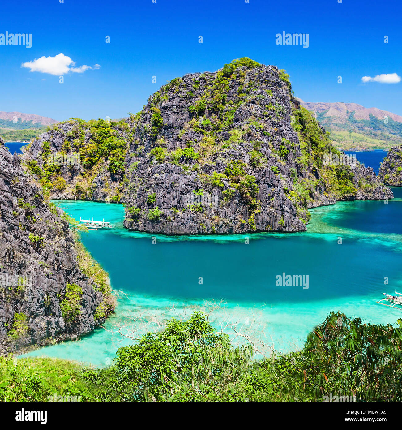 Very beautyful lagoon in the islands, Philippines Stock Photo - Alamy