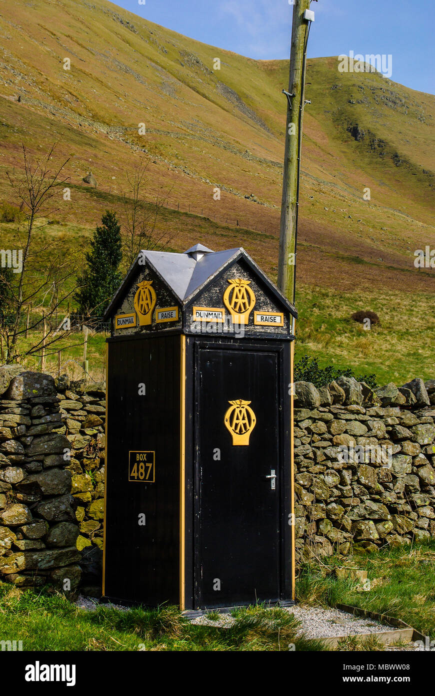 Old automobile association telephone box hi-res stock photography and ...