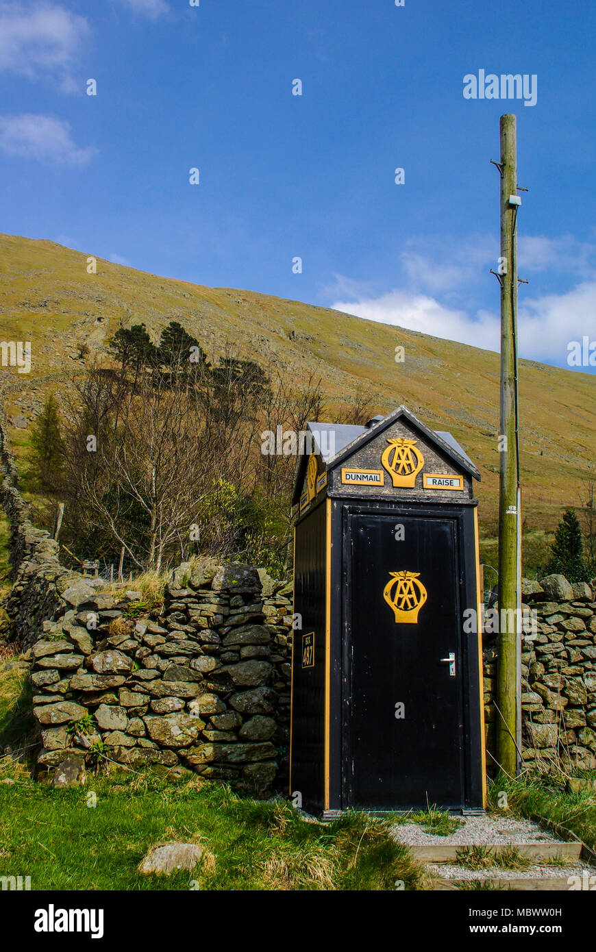 Old automobile association telephone box hi-res stock photography and ...