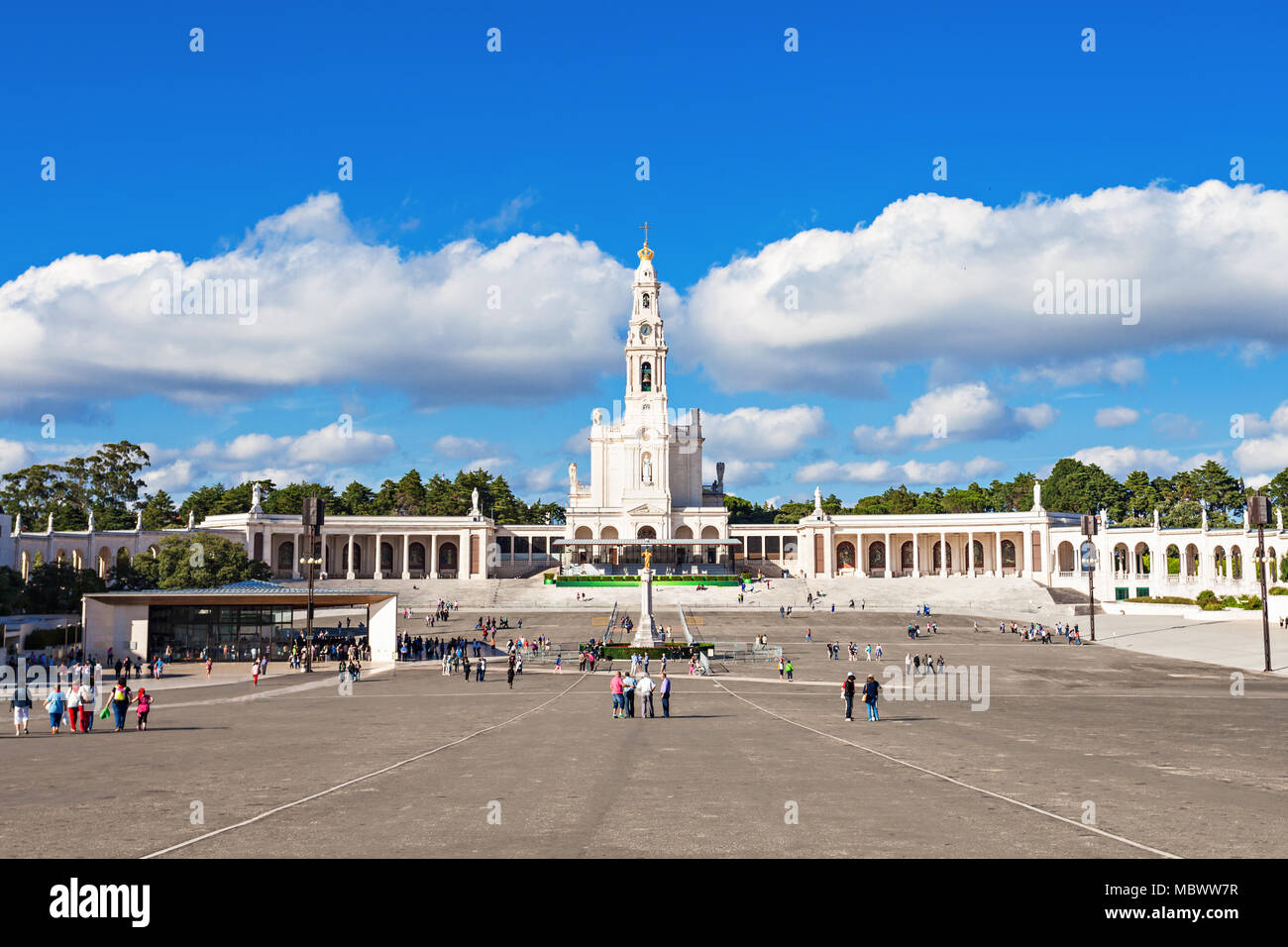 The Sanctuary of Fatima, which is also referred to as the Basilica of ...