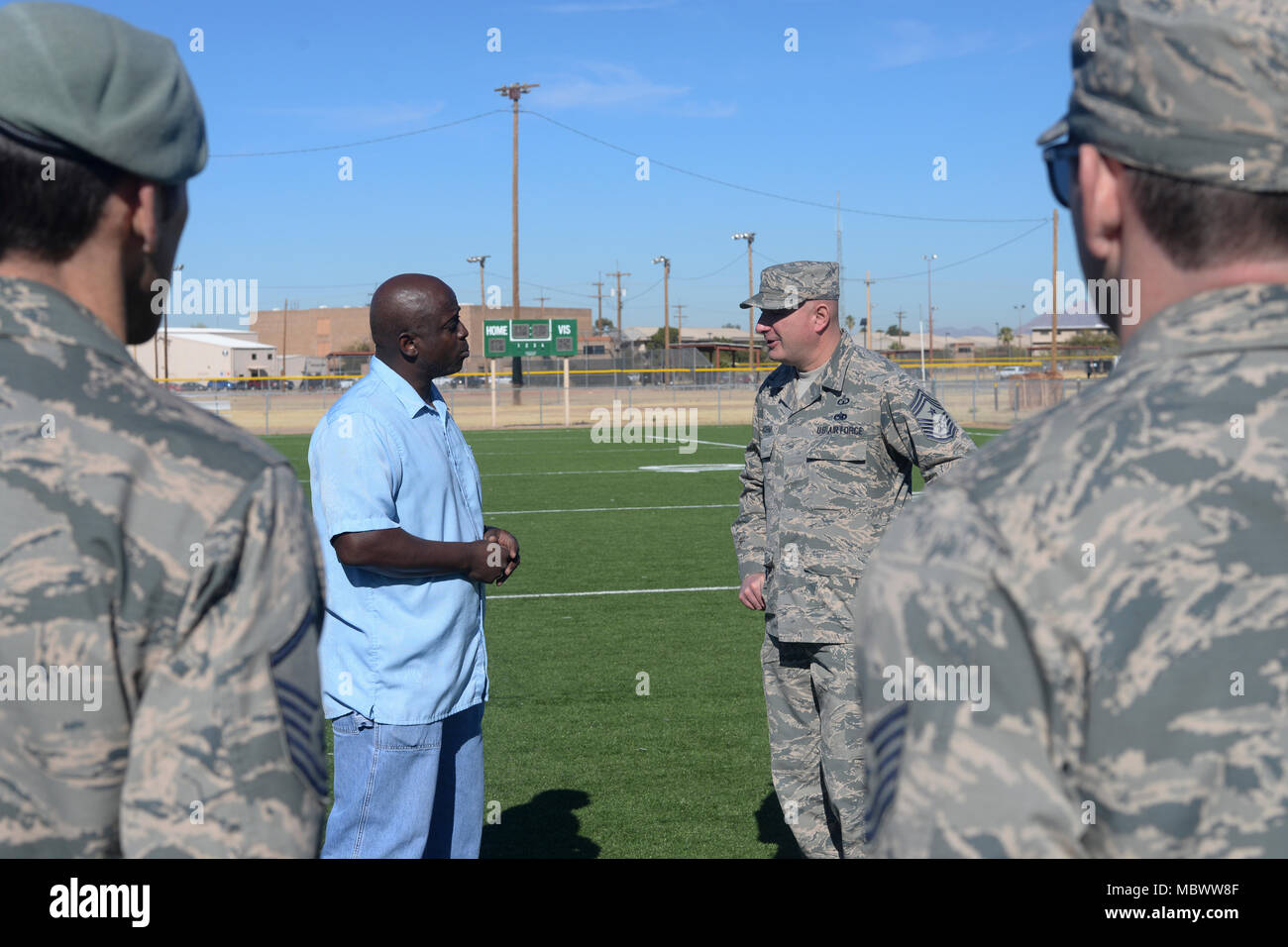 U.S. Air Force Chief Master Sgt. Christopher Yevchak, Commander in ...