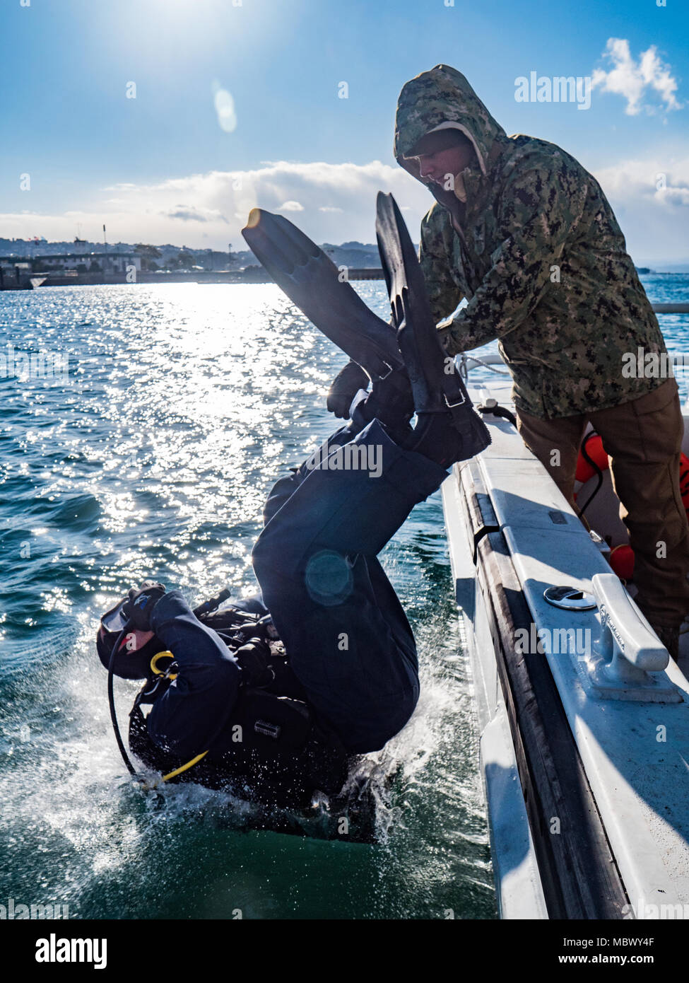 Mooring operator hi-res stock photography and images - Alamy