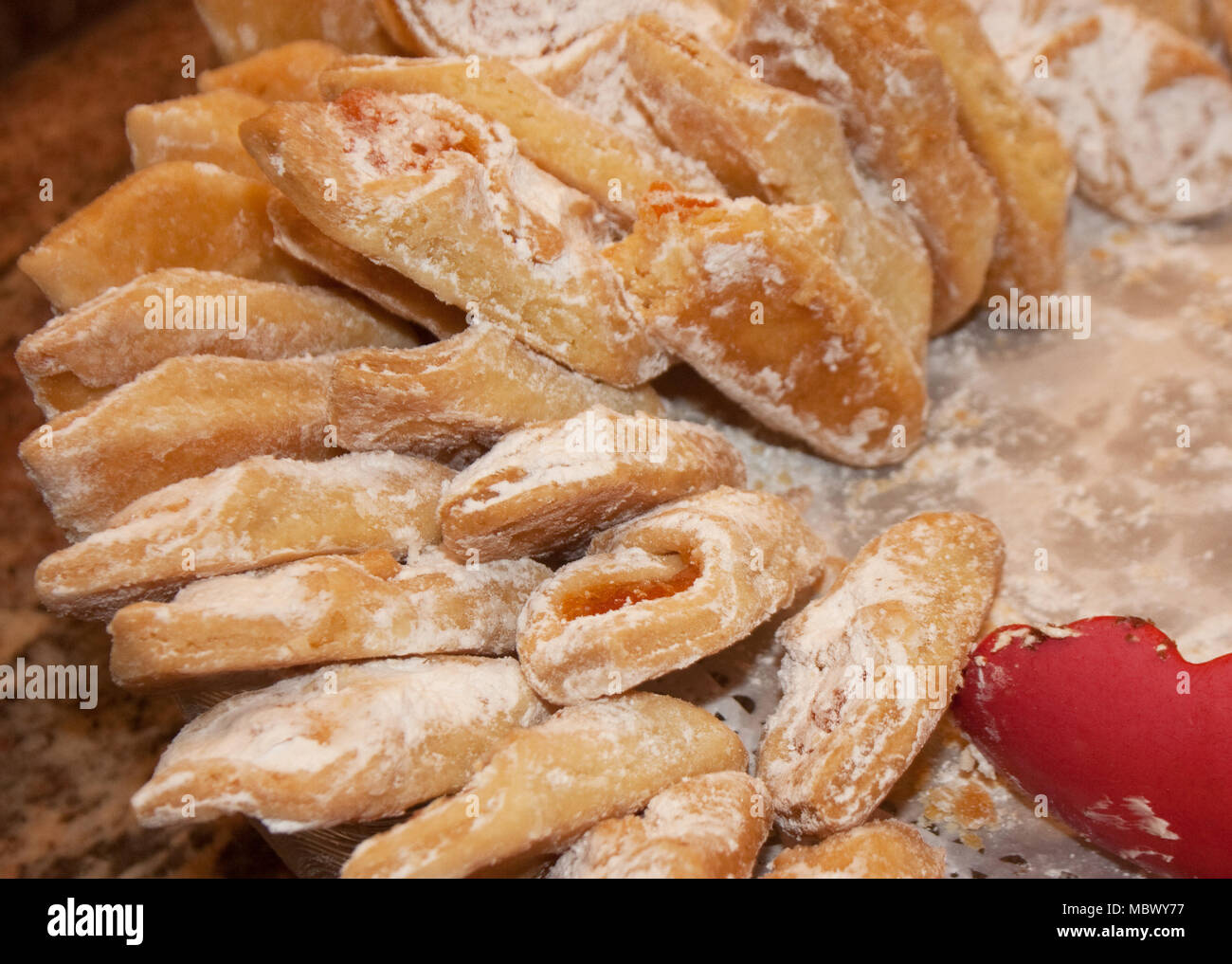 Kolacky's at Polish Buffet Stock Photo - Alamy