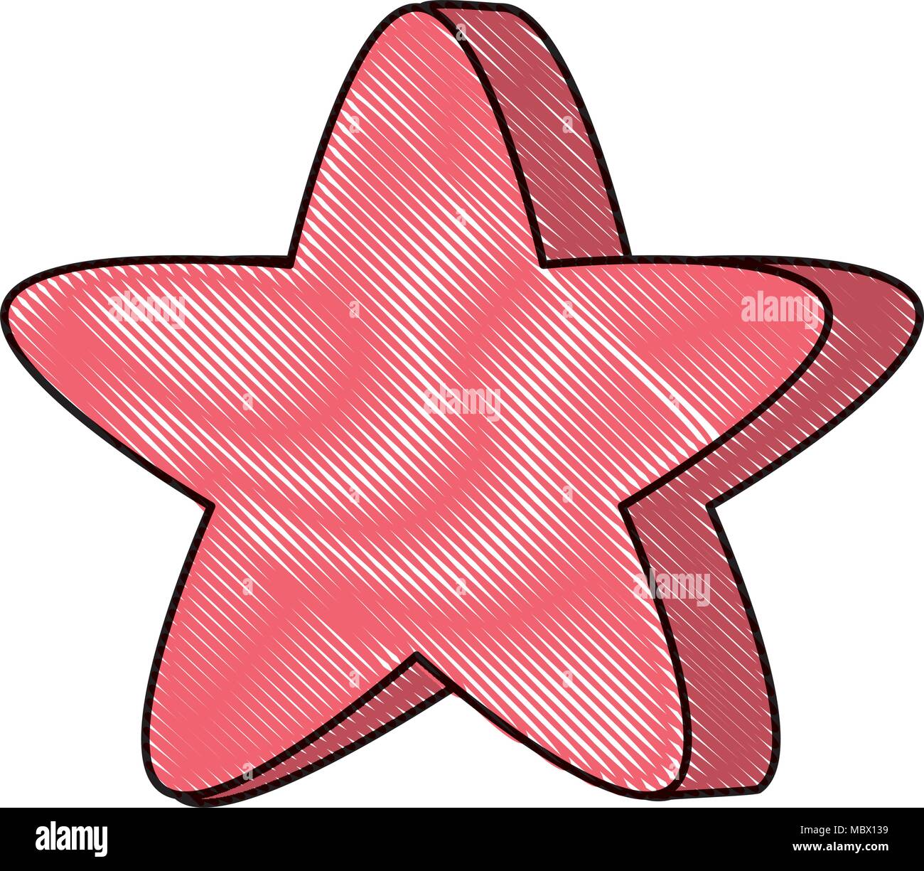sea star icon over white background, colorful design. vector ...