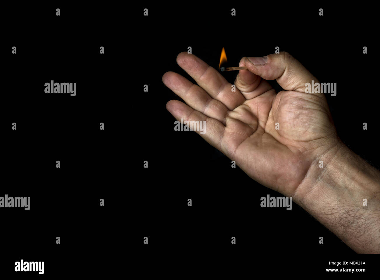 Burn safety hand hi-res stock photography and images - Alamy