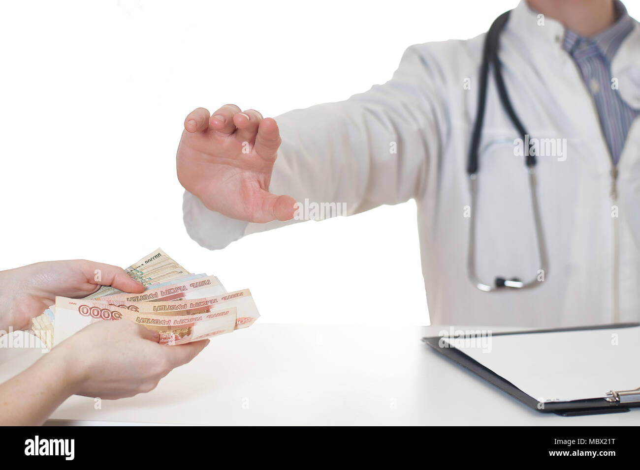 Doctor business man cash hi-res stock photography and images - Alamy