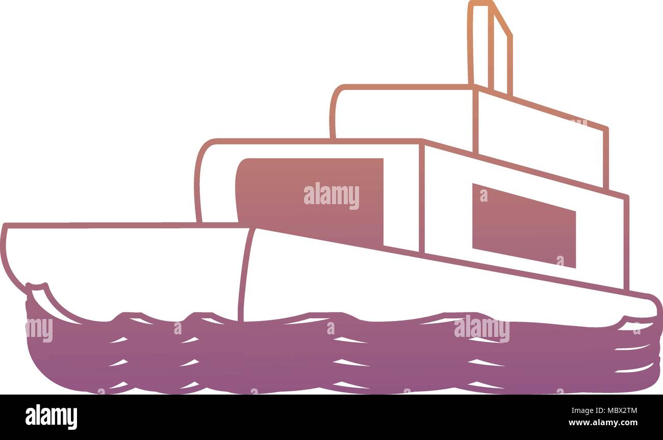 boat icon over white background, colorful design. vector illustration ...