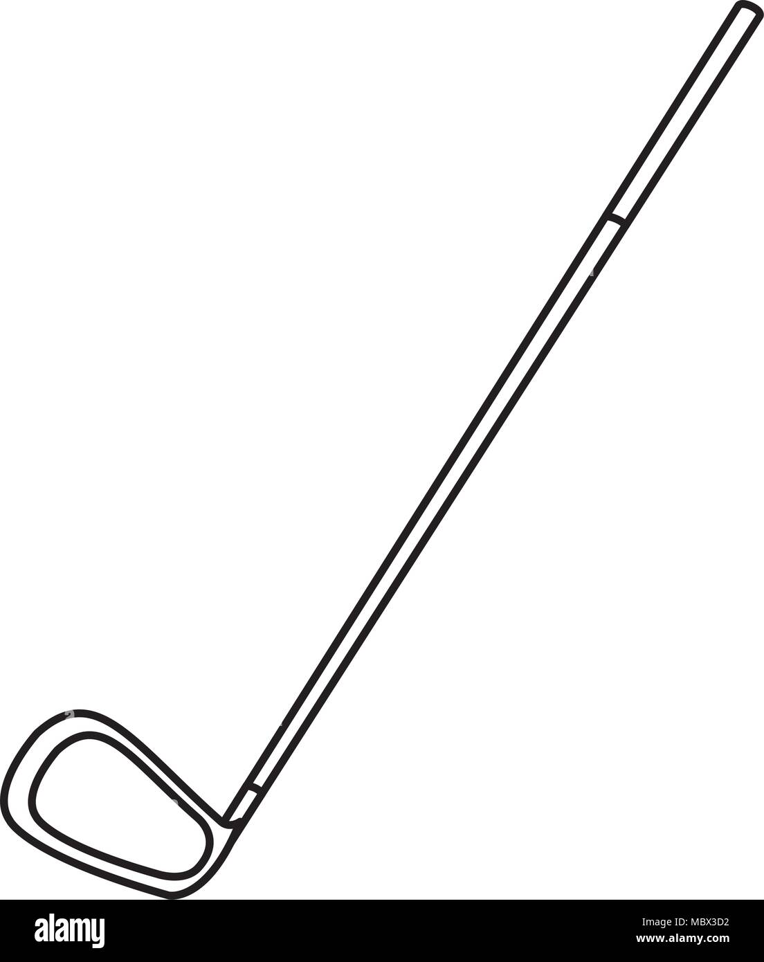 line professional golf bat sport to play Stock Vector Image & Art - Alamy