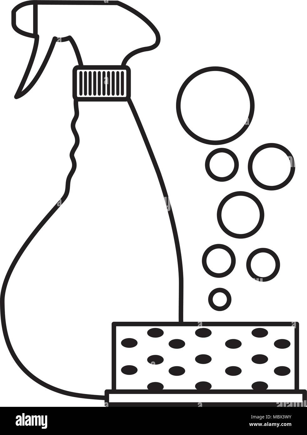 Scourer bottle Stock Vector Images - Alamy