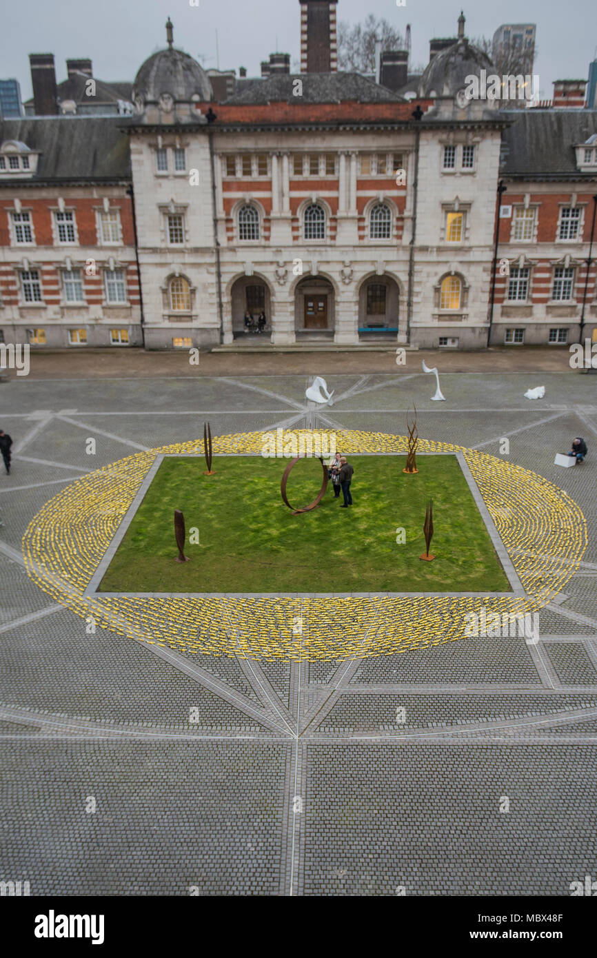 London, UK. 11th April 2018. The Flux Exhibition, on the Rootstein ...
