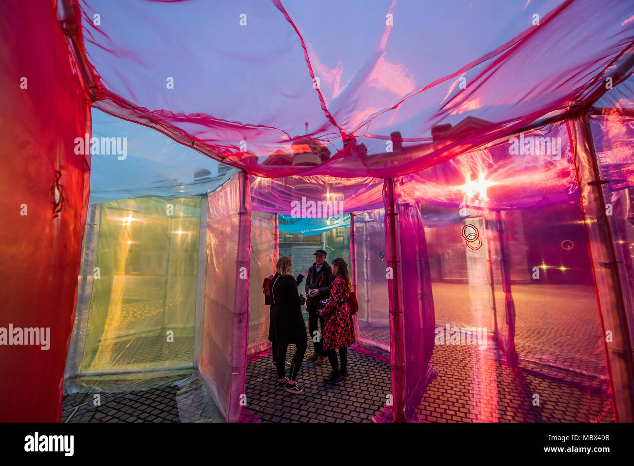 London, UK. 11th April 2018. The Inevitable by multi media Artist Sally ...