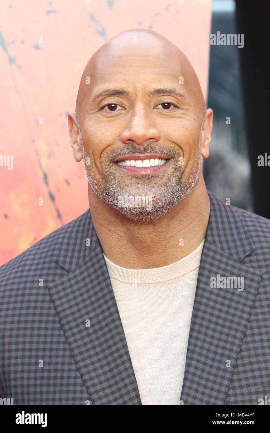 London, UK. 11th April, 2018. Dwayne Johnson, Rampage - European ...