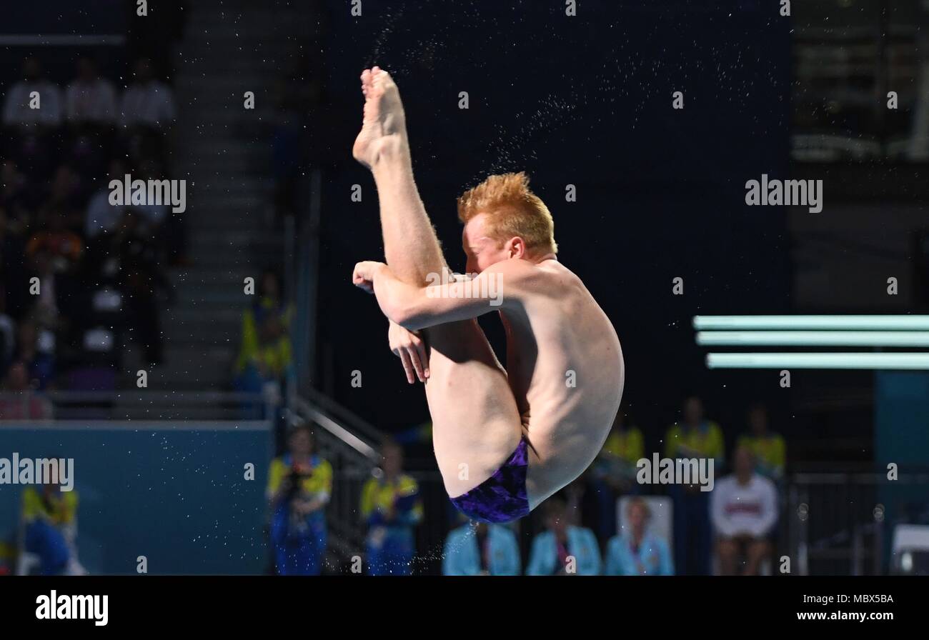 Queensland, Australia. 11th April, 2018. James HEATLY (SCO). Diving ...
