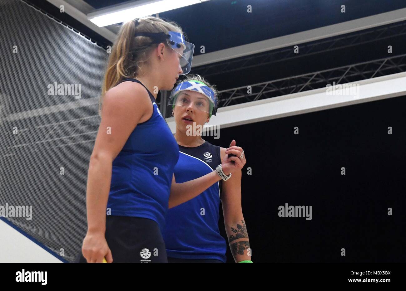 Queensland, Australia. 11th April, 2018. Alison THOMSON (SCO, left) and ...