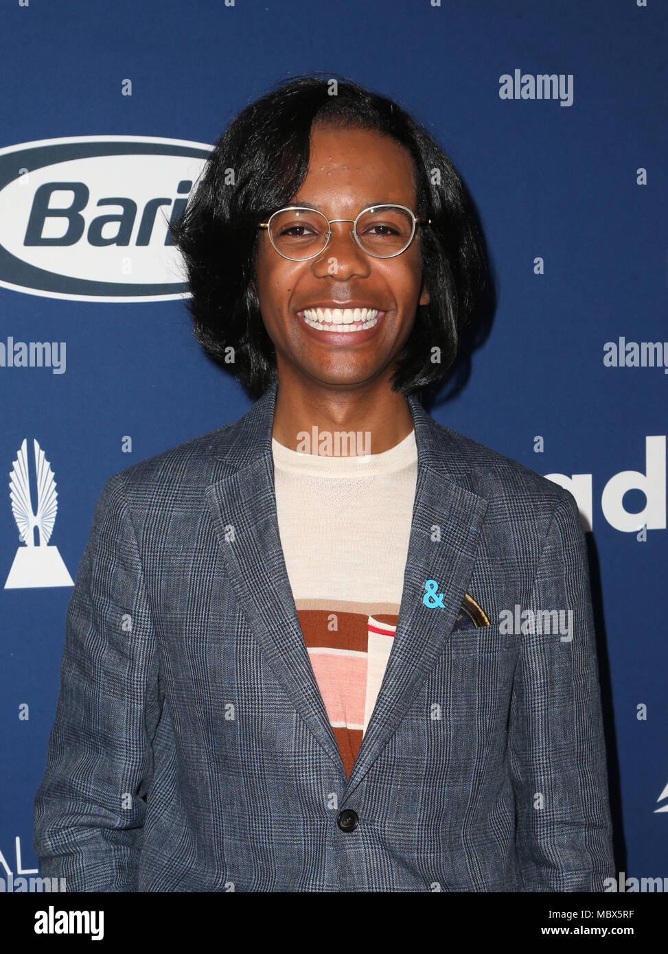 BEVERLY HILLS, CA - APRIL 11: Clark Moore, at the GLAAD Media Awards ...