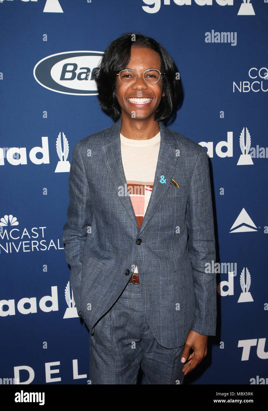 BEVERLY HILLS, CA - APRIL 11: Clark Moore, at the GLAAD Media Awards ...