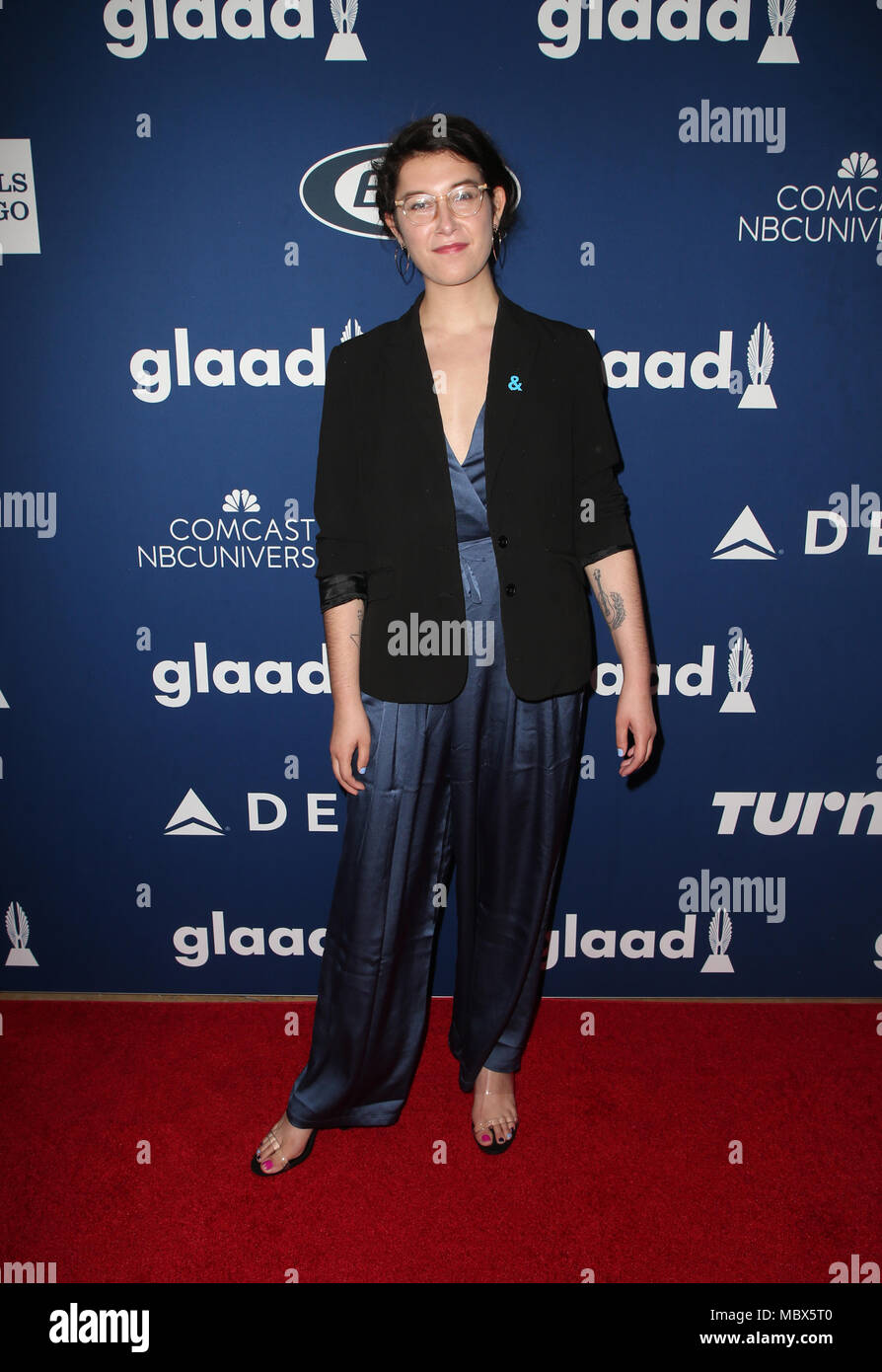 BEVERLY HILLS, CA - APRIL 11: Shayna Maci Warner, at the GLAAD Media ...