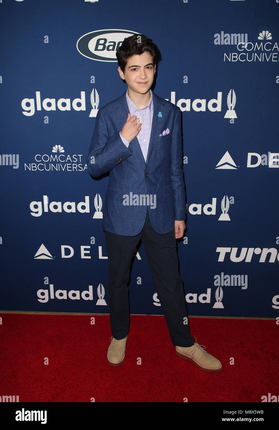 Beverly Hills, Ca. 11th Apr, 2018. Joshua Rushi, at the GLAAD Media ...