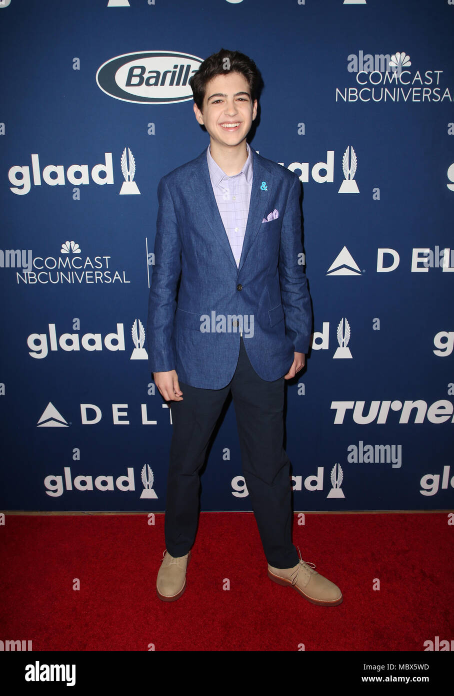 Beverly Hills, Ca. 11th Apr, 2018. Joshua Rushi, at the GLAAD Media ...