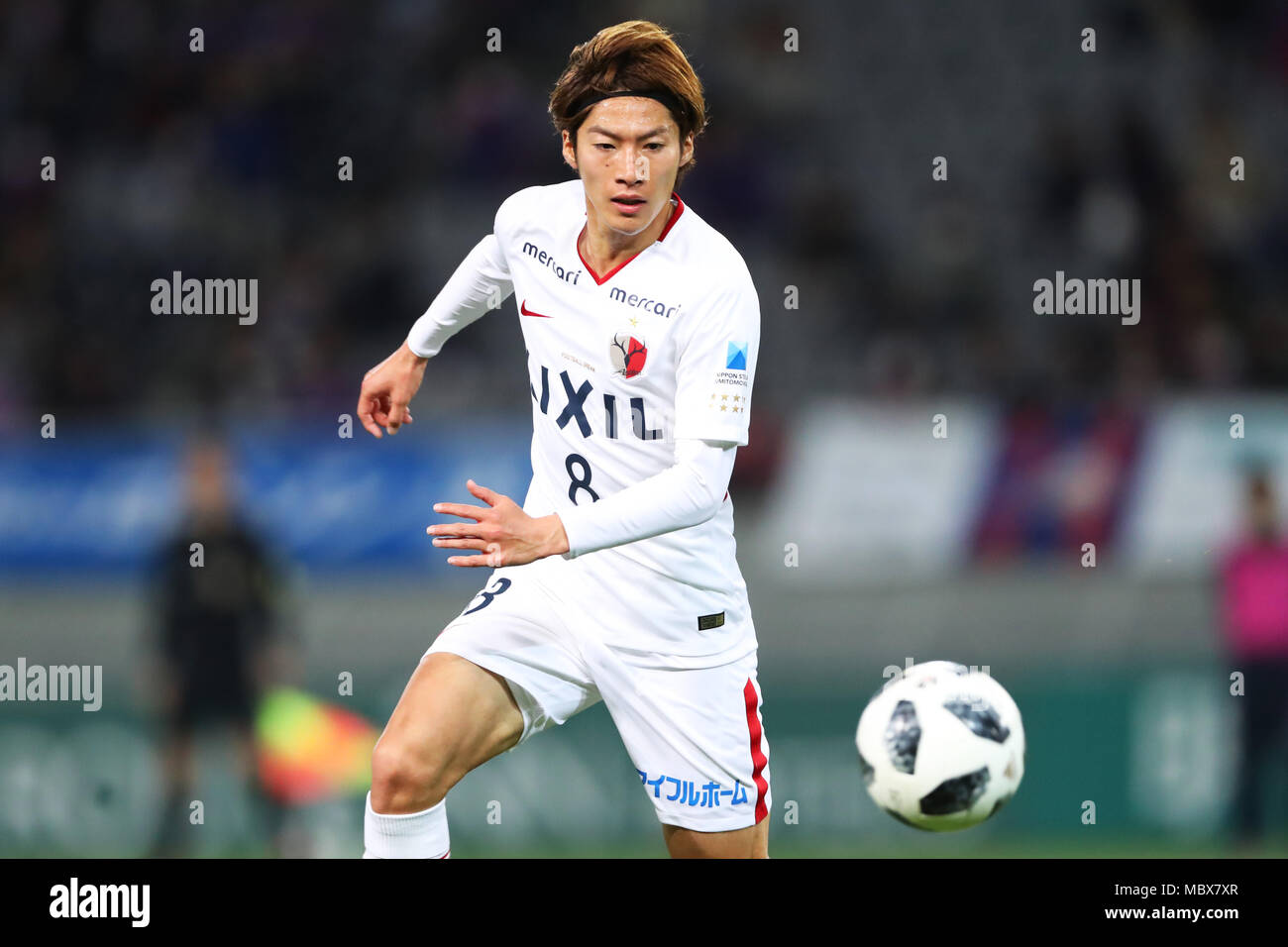 Ajinomoto Stadium, Tokyo, Japan. 11th Apr, 2018. Shoma Doi (Antlers ...