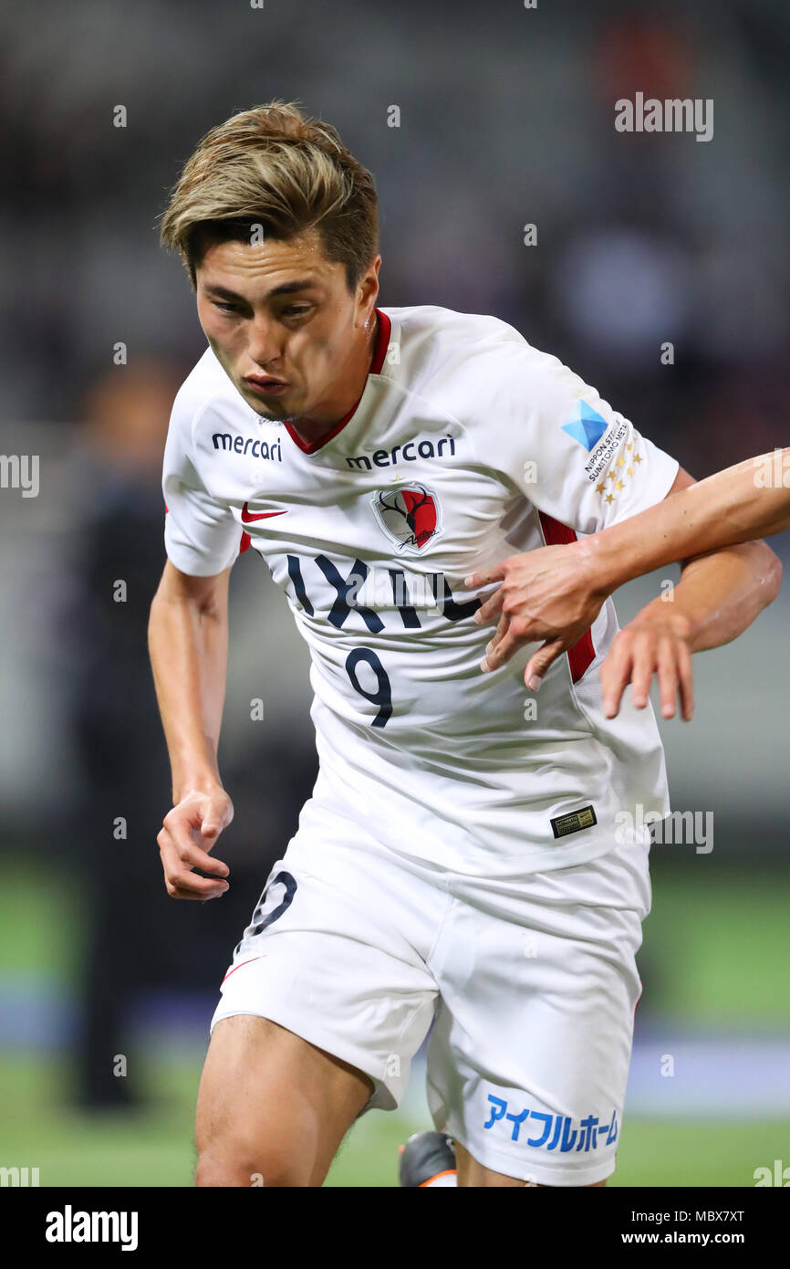 Ajinomoto Stadium, Tokyo, Japan. 11th Apr, 2018. Yuma Suzuki (Antlers ...