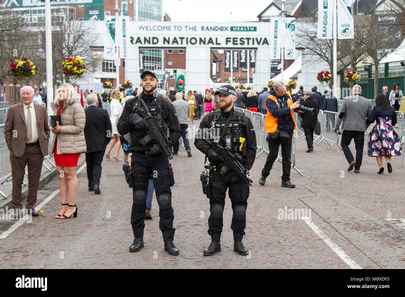 Authorised firearms officer (AFO) an armed British police officers at ...