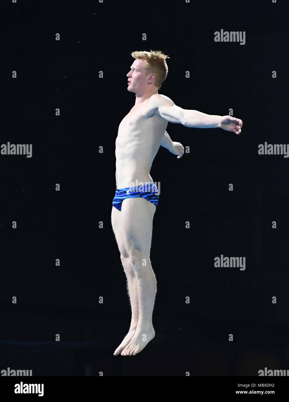 Gold Coast, Queensland, Australia. 12th April, 2018. James Heatly (SCO ...