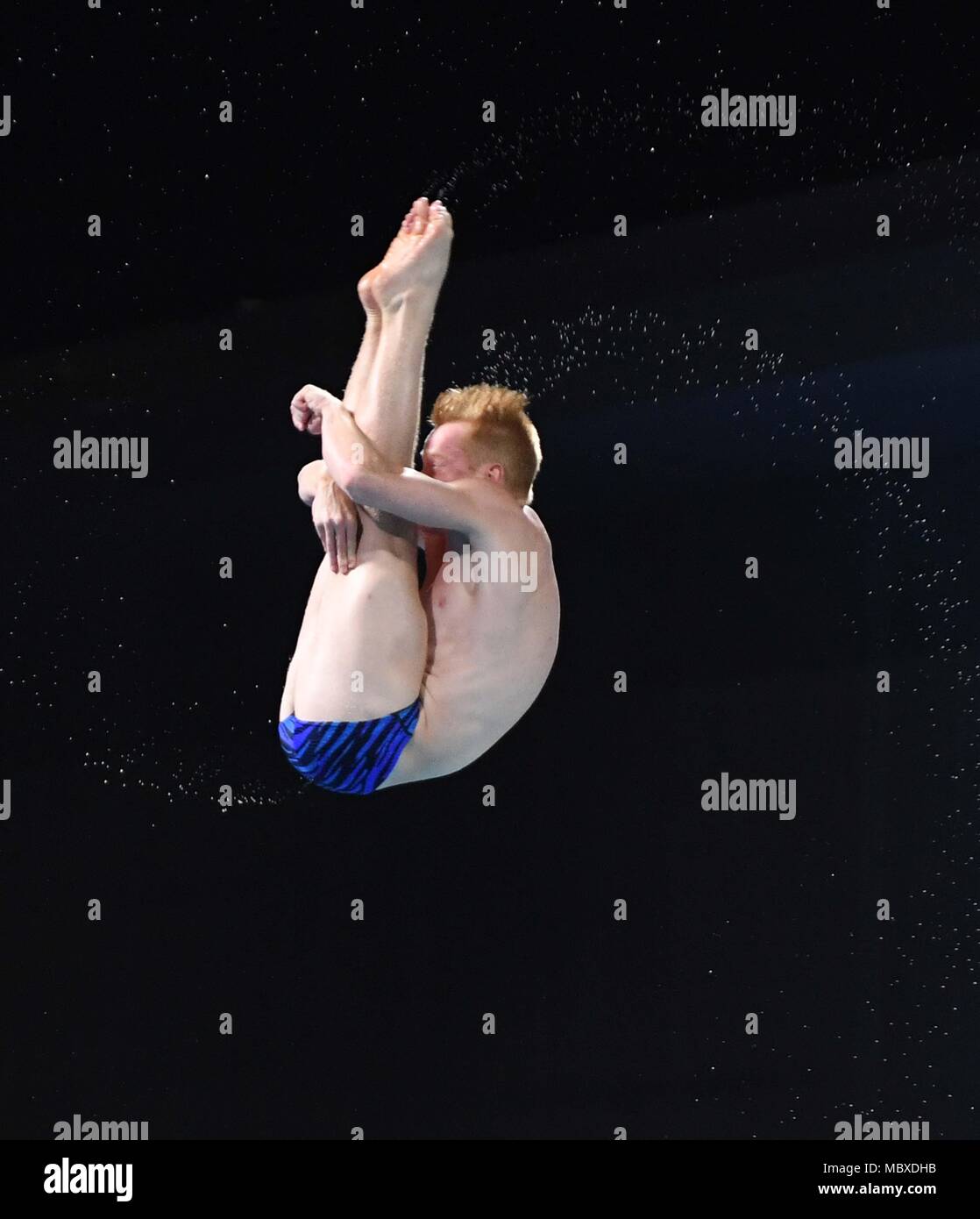 Gold Coast, Queensland, Australia. 12th April, 2018. James Heatly (SCO ...