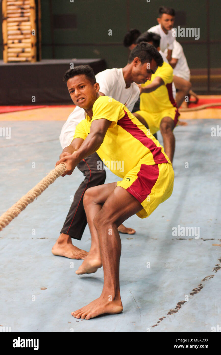 Traditional Game of Assam “Rosi Tona Khel” ( Rope Pulling), Guwahati ...