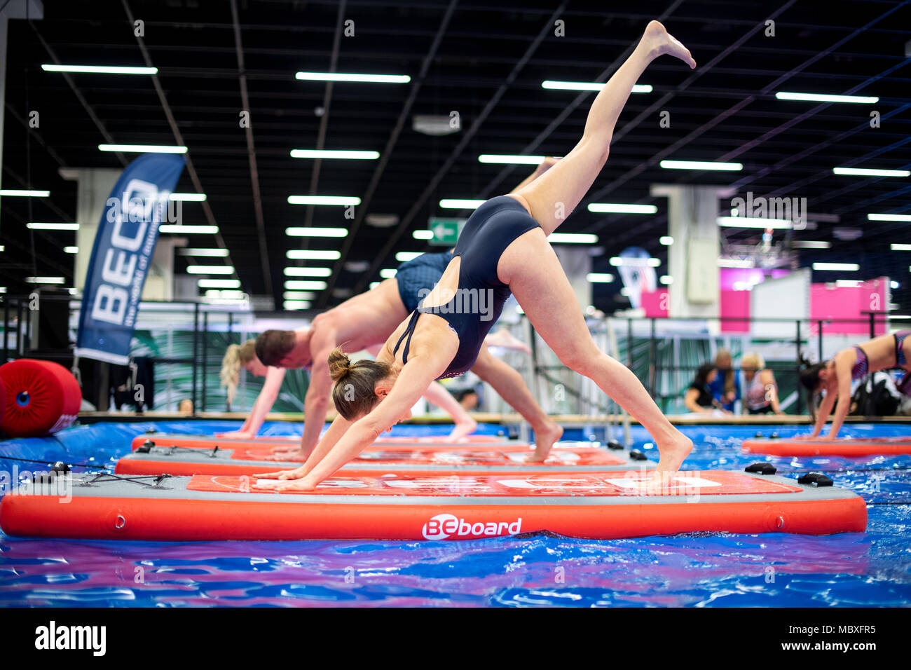 Demonstration of gymnastic exercises hi-res stock photography and ...