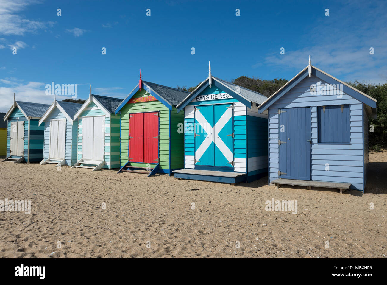 Brighton Beach Huts, Melbourne, Victoria, Australia Stock Photo - Alamy