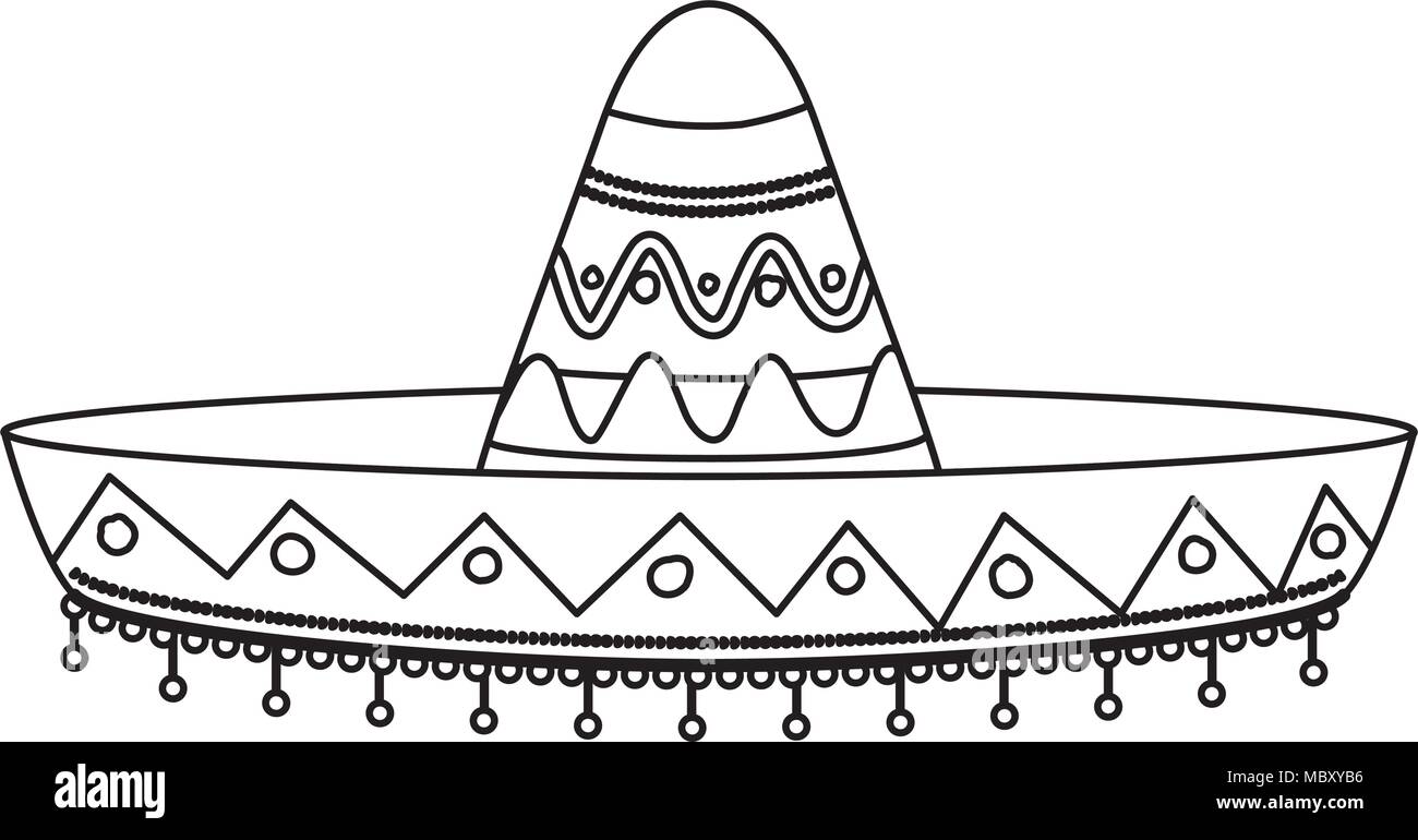 mexican culture classic hat Stock Vector Image & Art - Alamy