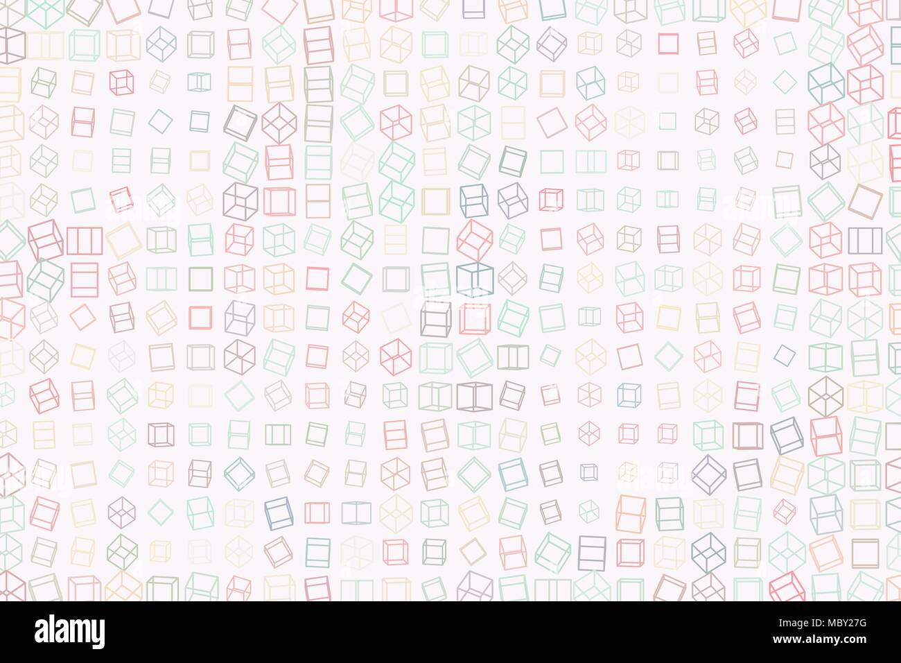 Modern Geometrical Square Rectangle Background Pattern Abstract 3d