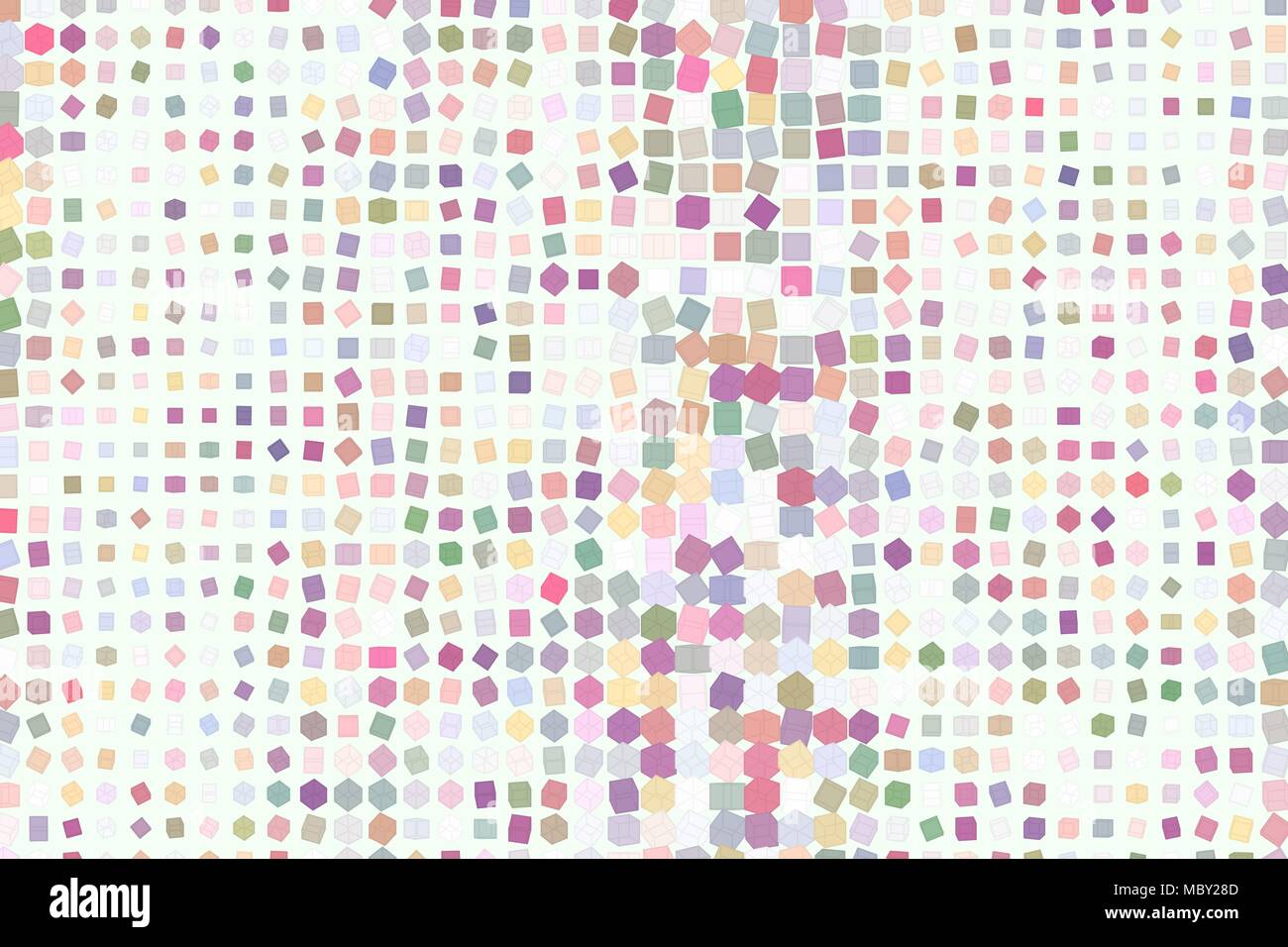 Shape of square, rectangle, abstract background pattern. 3D perspective ...