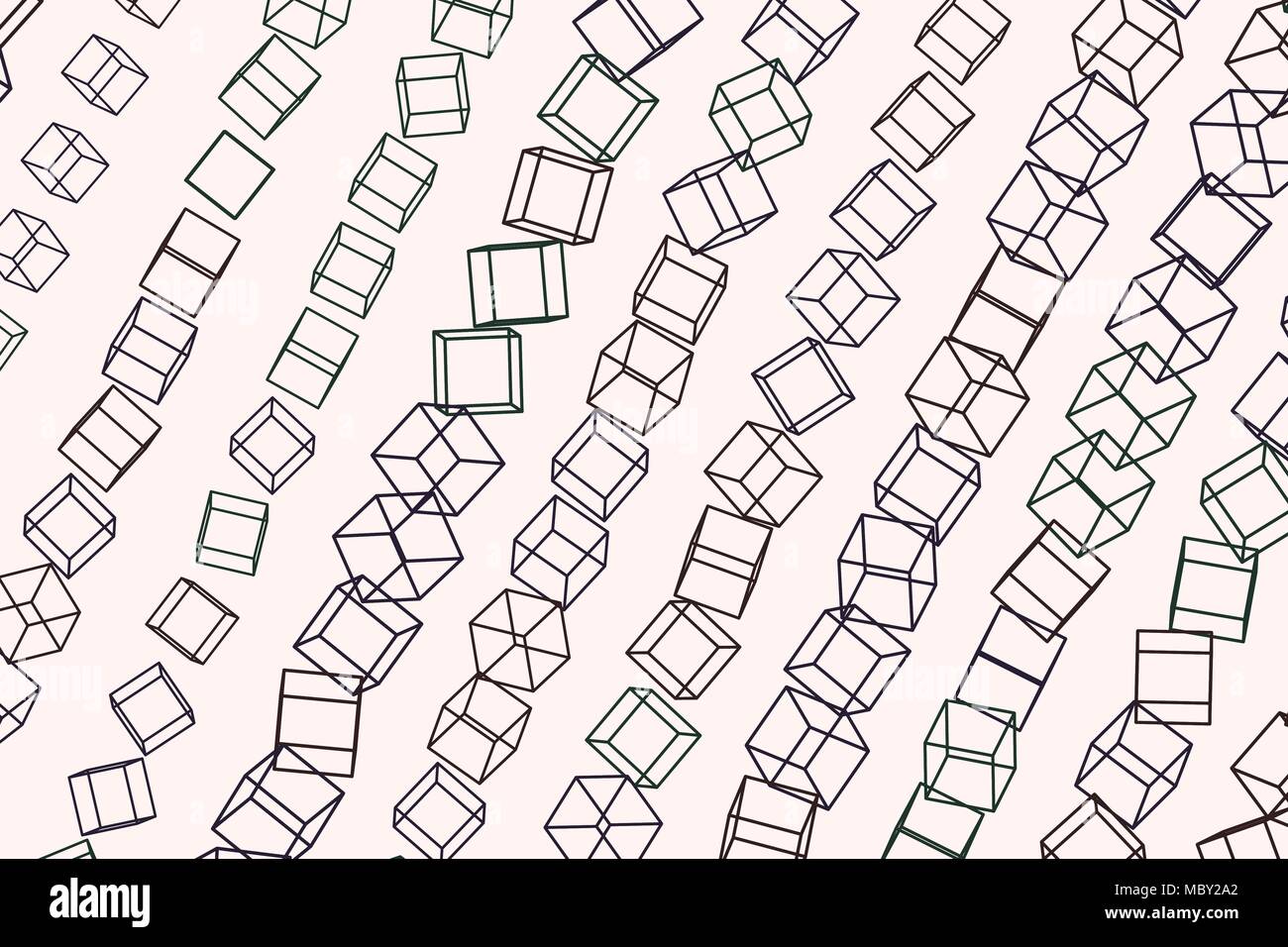 Background abstract square, rectangle pattern for design. 3D perspective view. Style of mosaic ...