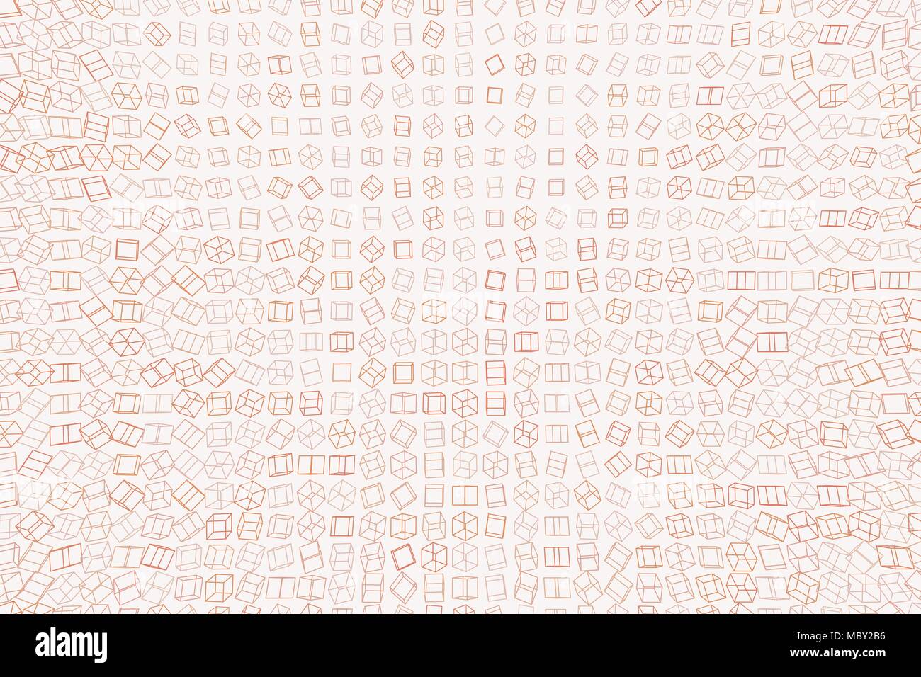 Conceptual background square, rectangle pattern for design. 3D perspective view. Style of mosaic ...