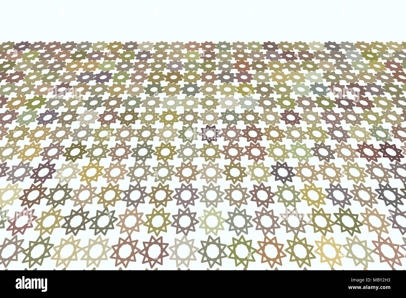 Abstract background with shape of star pattern. 3D perspective view ...