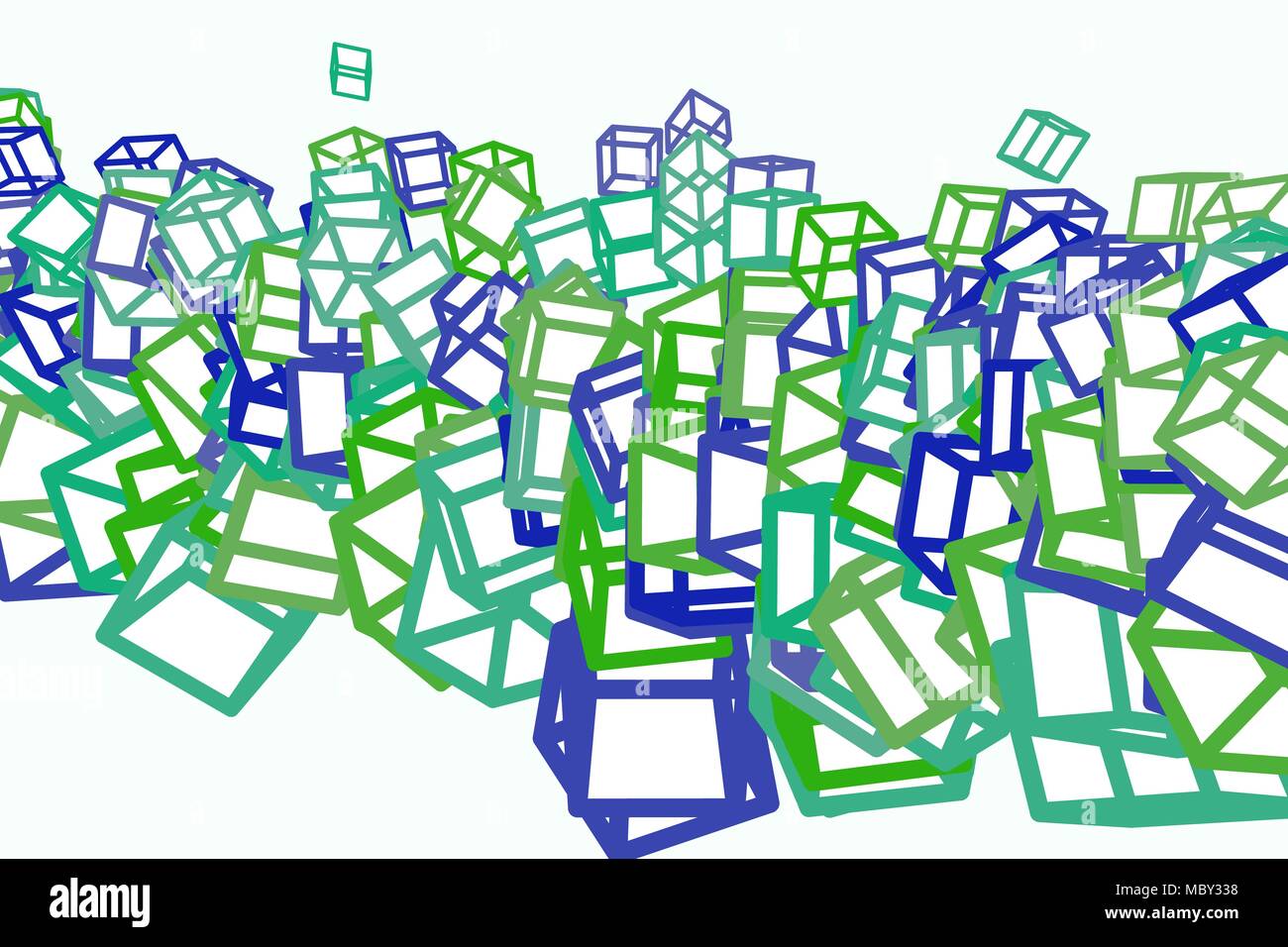 Modern Geometrical Square Rectangle Background Pattern Abstract 3d Perspective View Vector