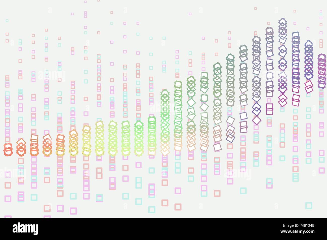 Abstract Background With Shape Of Square Rectangle Pattern 3d