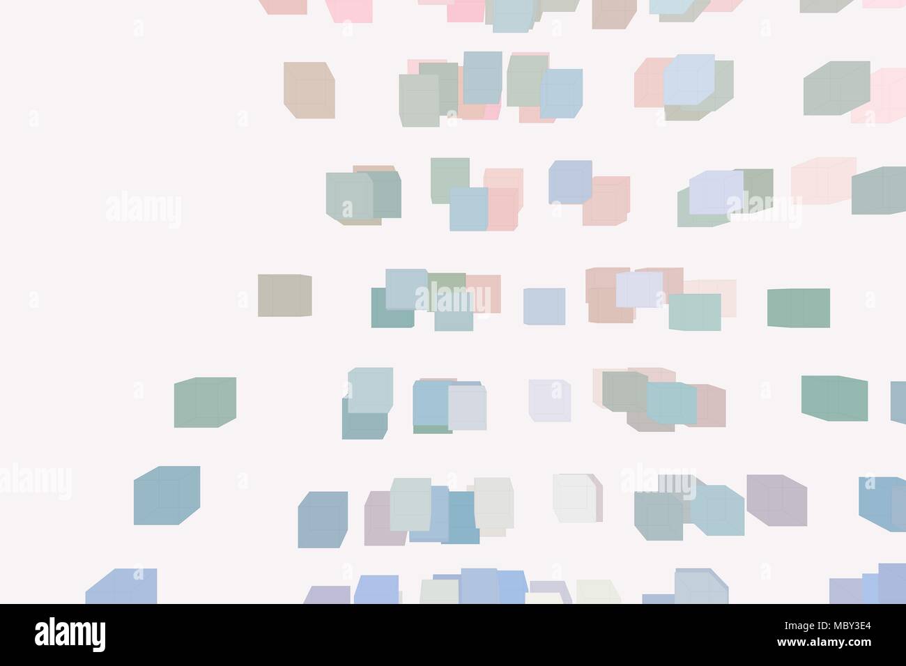 Shape of square, rectangle, abstract background pattern. 3D perspective ...