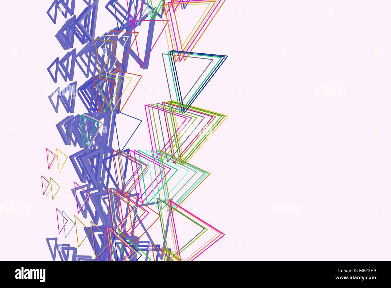 Abstract background with shape of triangle pattern. 3D perspective view. Vector illustration ...