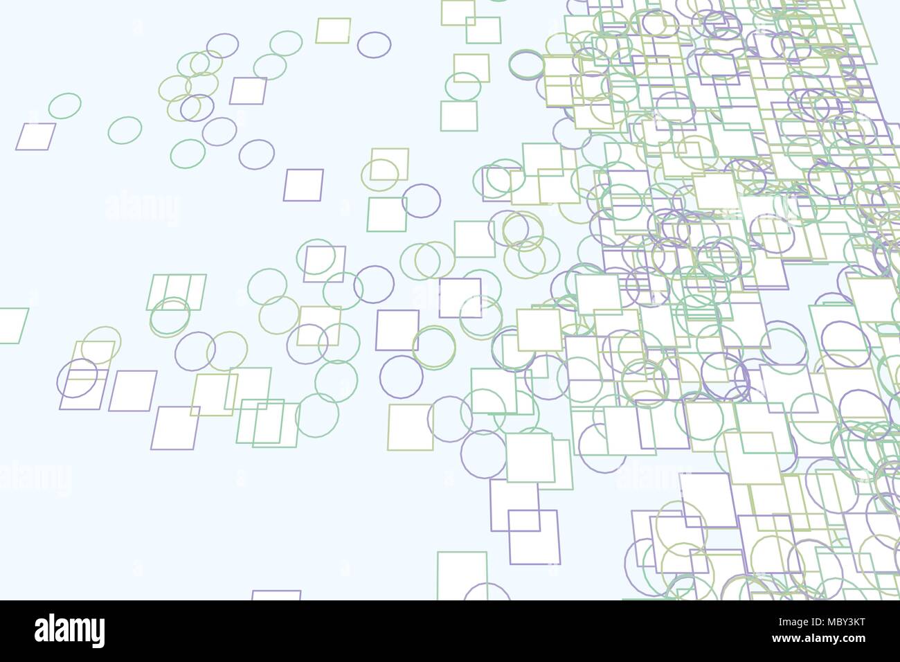 Conceptual background ellipse & square box pattern for design. 3D ...