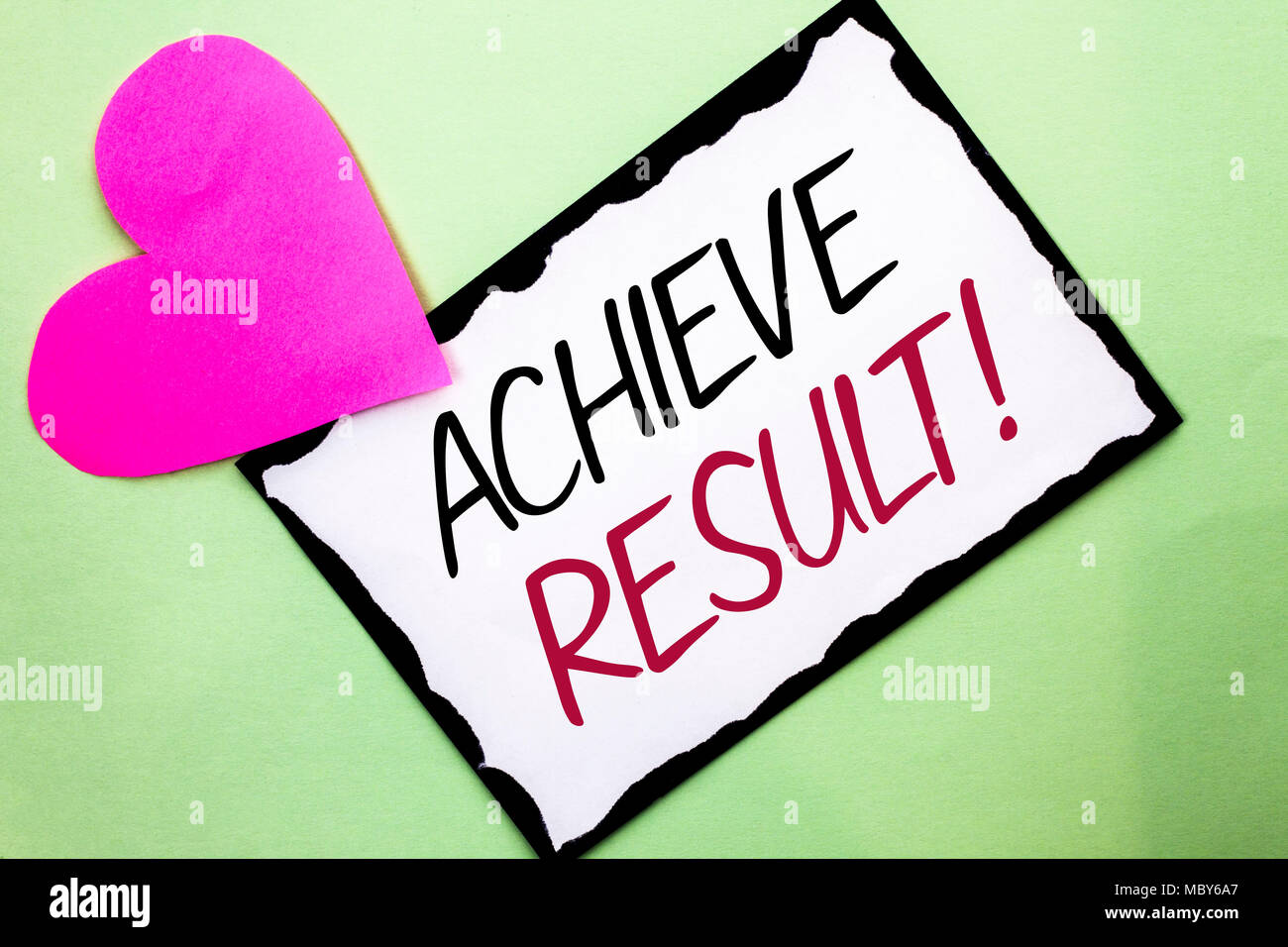 Handwriting text writing Achieve Result Motivational Call. Concept ...