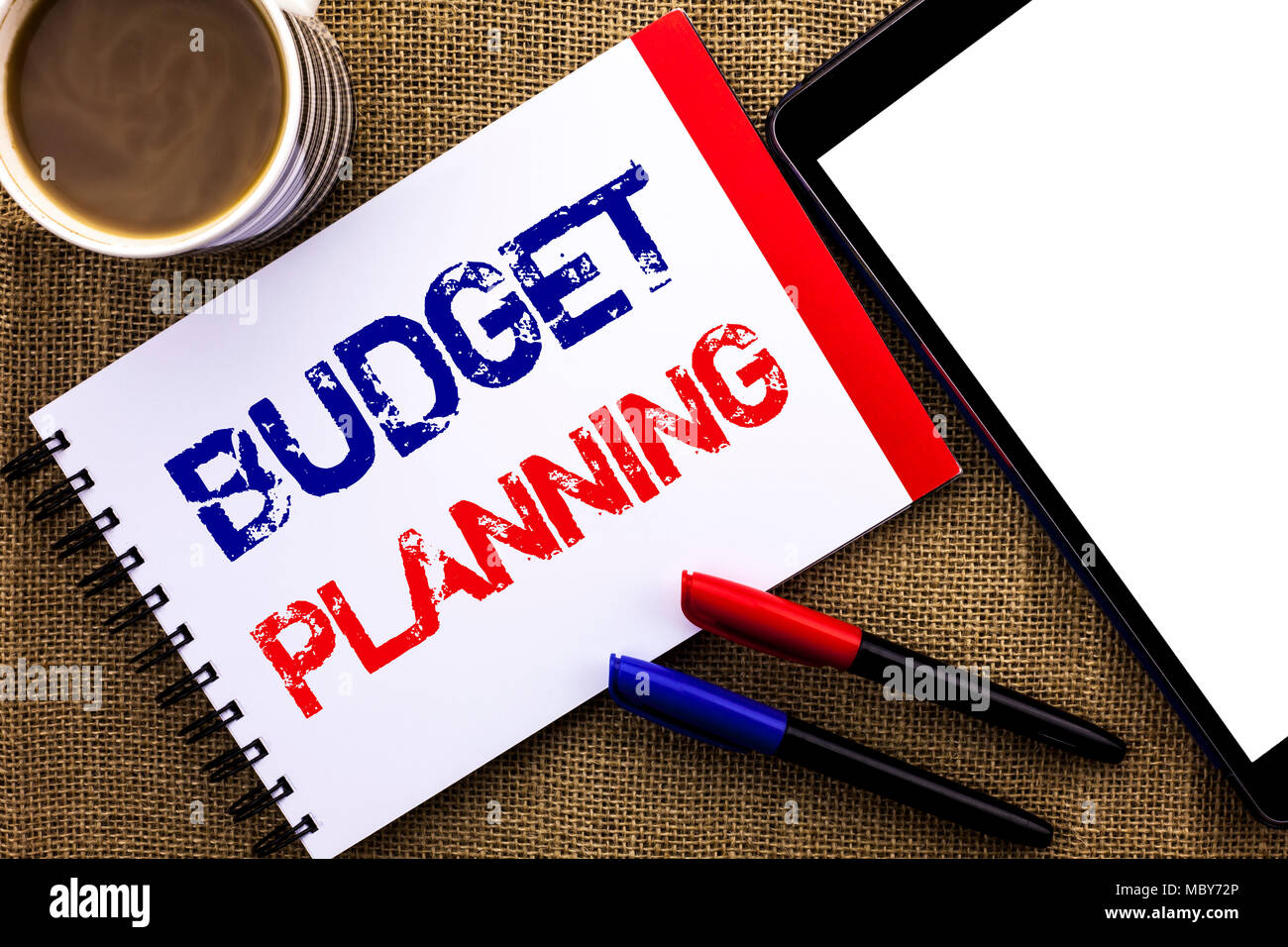 Handwriting text Budget Planning. Concept meaning Financial ...