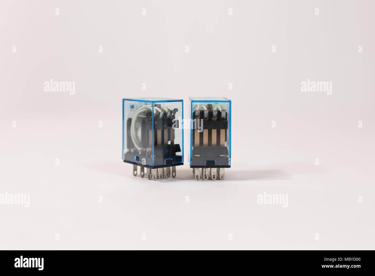 A transparent coil relay Stock Photo - Alamy