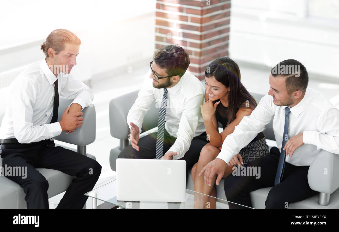 Manager and business team discussing business issues Stock Photo - Alamy